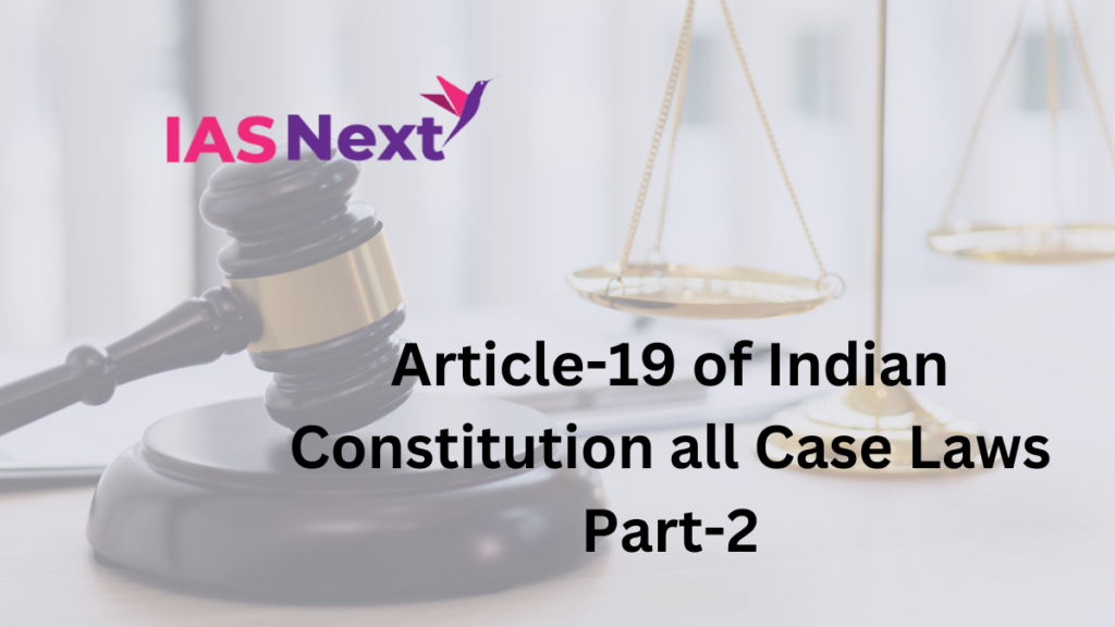 Legal Explanation of Article 19 - IAS NEXT