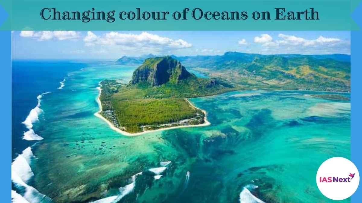 Changing colour of Oceans on Earth