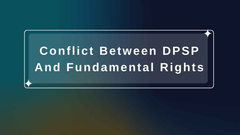 Conflict Between DPSPs And FRs