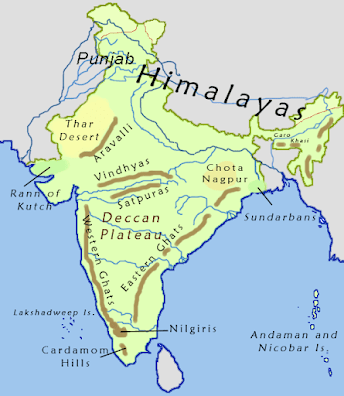 Aravalli Mountain Ranges in India